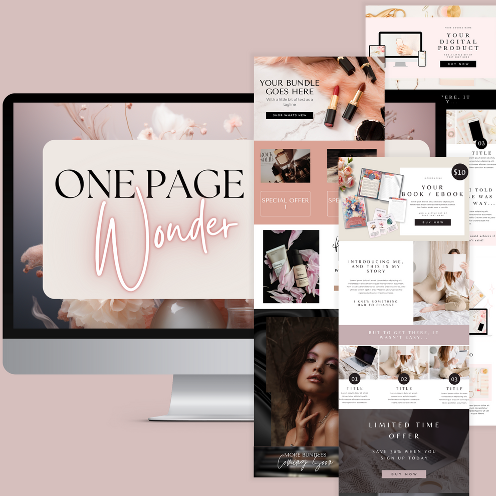 ONE PAGE WONDER BUNDLE – Social Glow Shop
